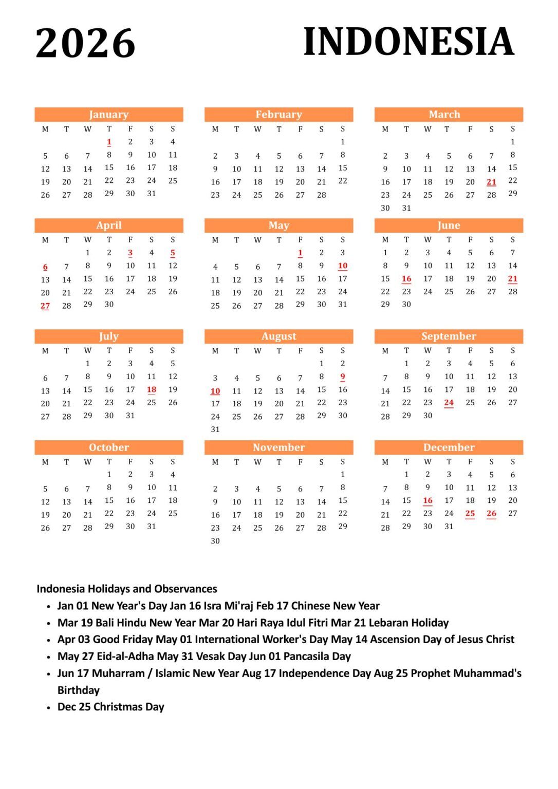 January February 2026 Calendar [Free Printable]